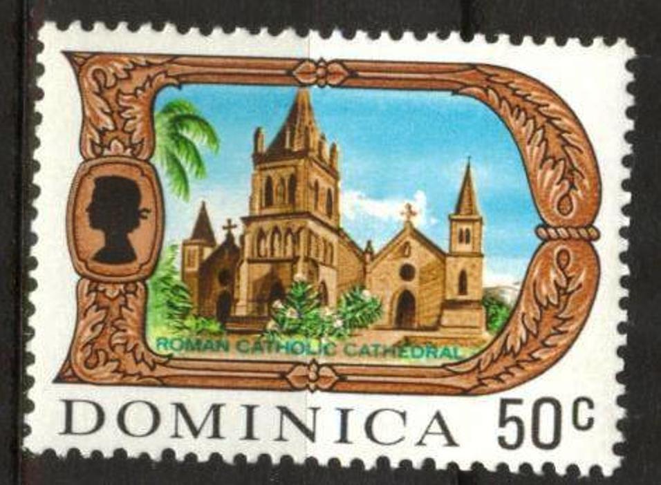 Dominica 1969 Definitive Issue Architecture Cathedral 50 c. MNH ...