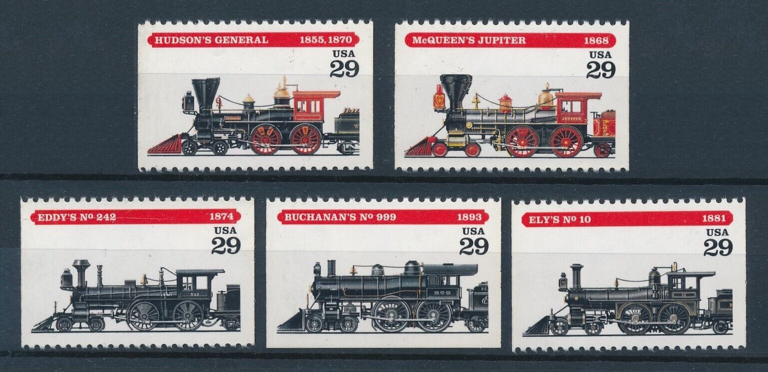 [114140] United States 1994 Railway trains Eisenbahn Steam locomotives ...