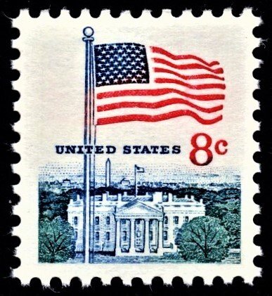 US 1338F MNH VF 8 Cent Flag | United States, General Issue Stamp / HipStamp