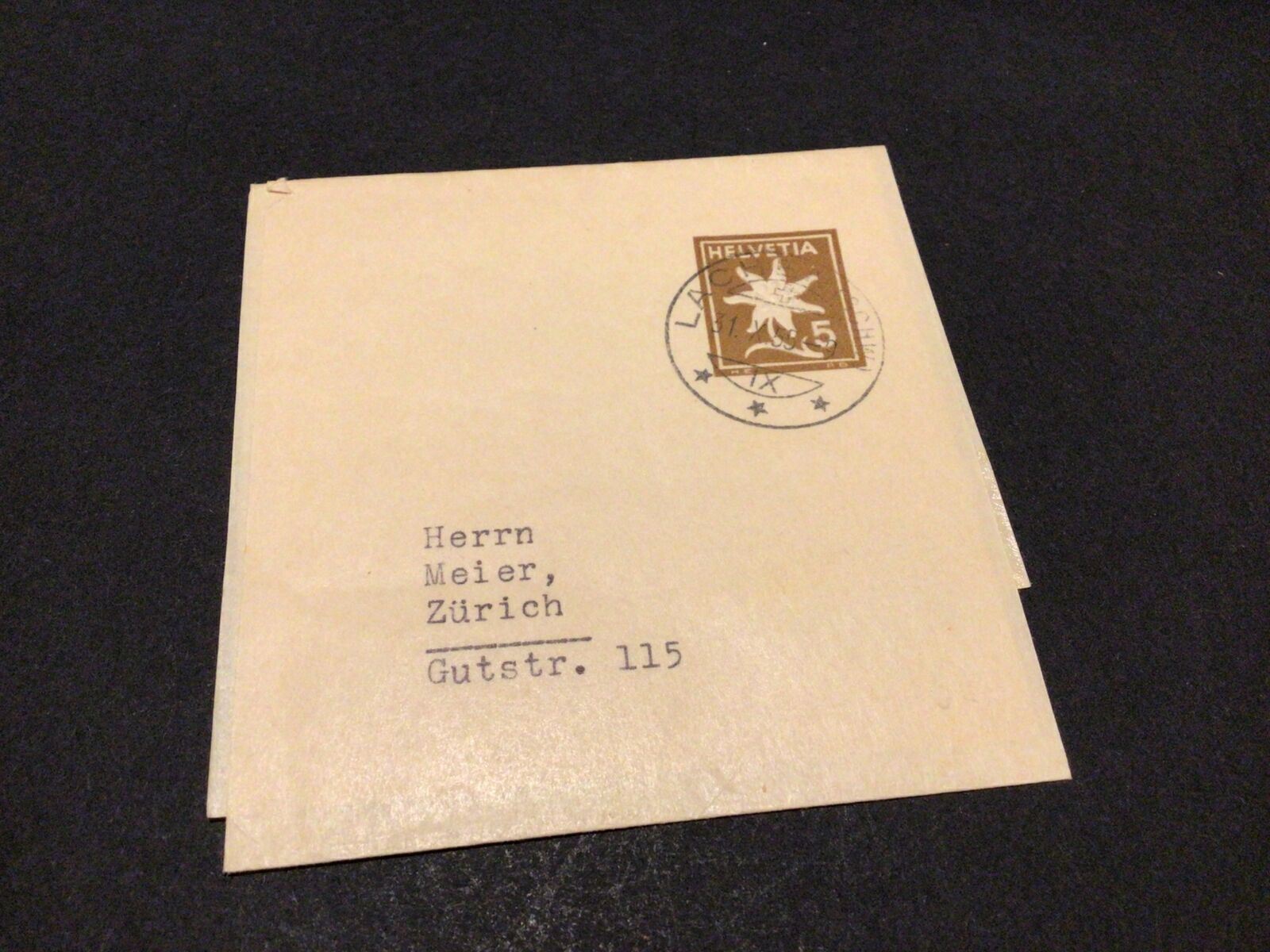 Switzerland Lachen 1955 used stamps postal wrapper Ref 59220 | Europe ...