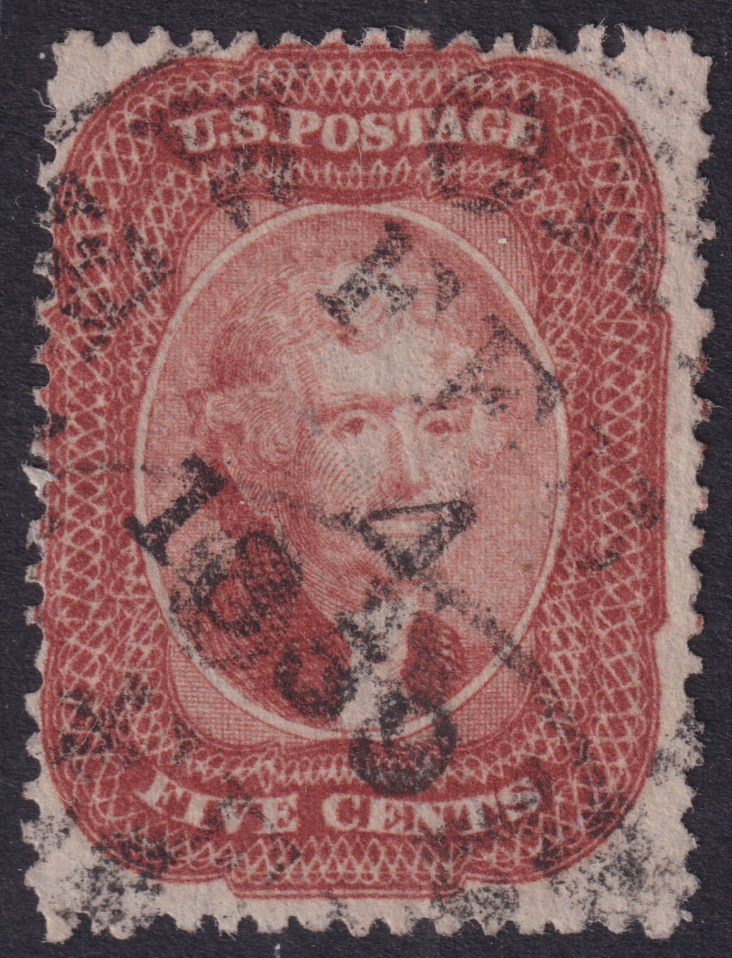 #27 Used, Fine+, 2/4/1859 CDS (CV $1450 - ID52407) - Joseph Luft ...