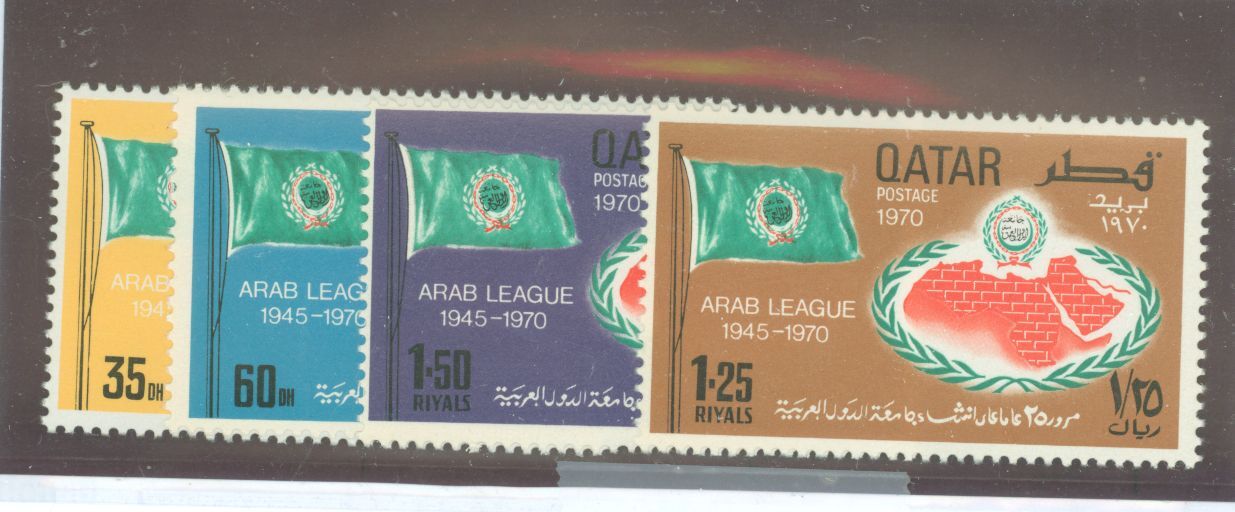 Qatar #202-205 Mint (NH) Single (Complete Set) | Middle East - Qatar ...