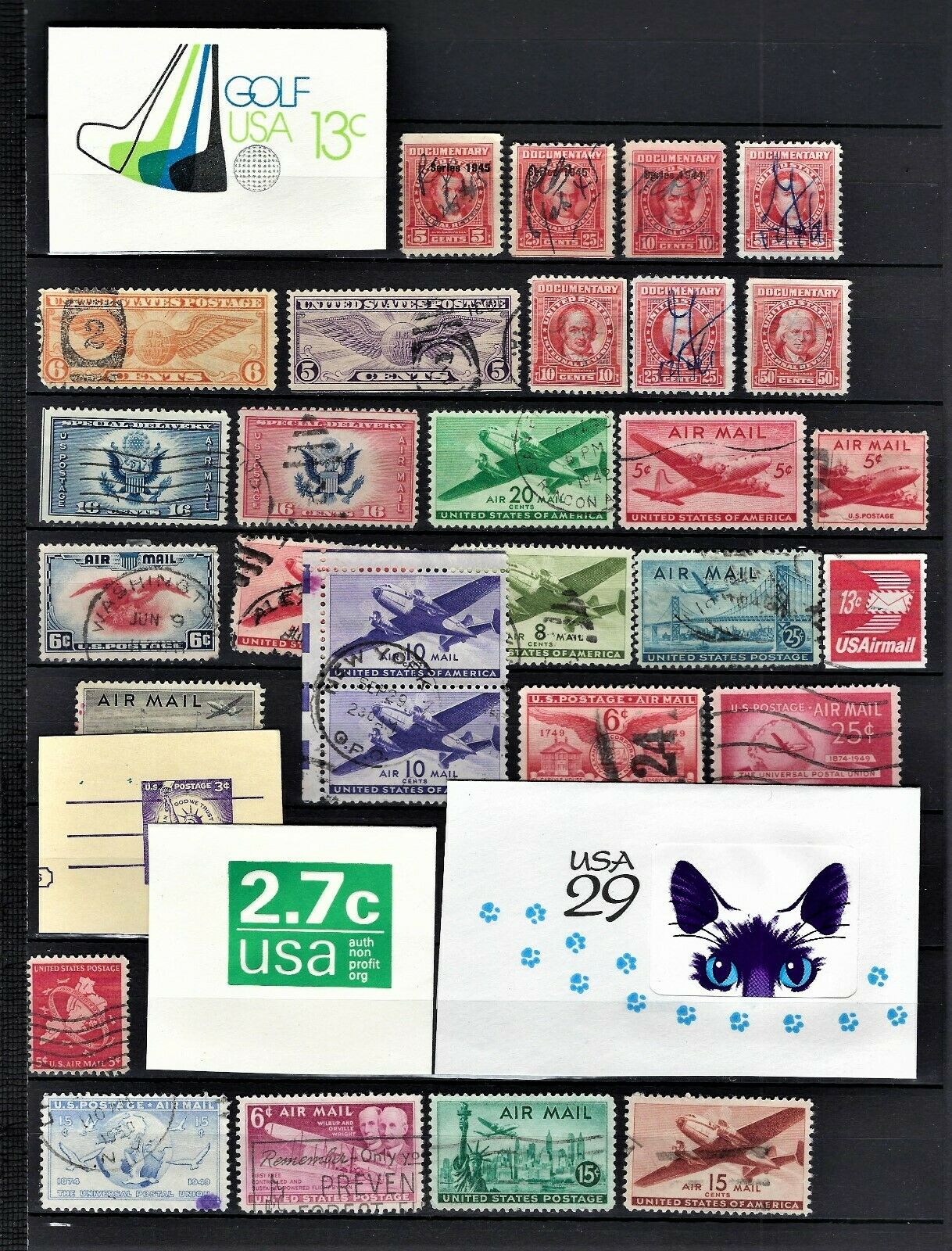 Vintage US BACK OF BOOK Old Stamp LOT Collection | United States, Stamp ...