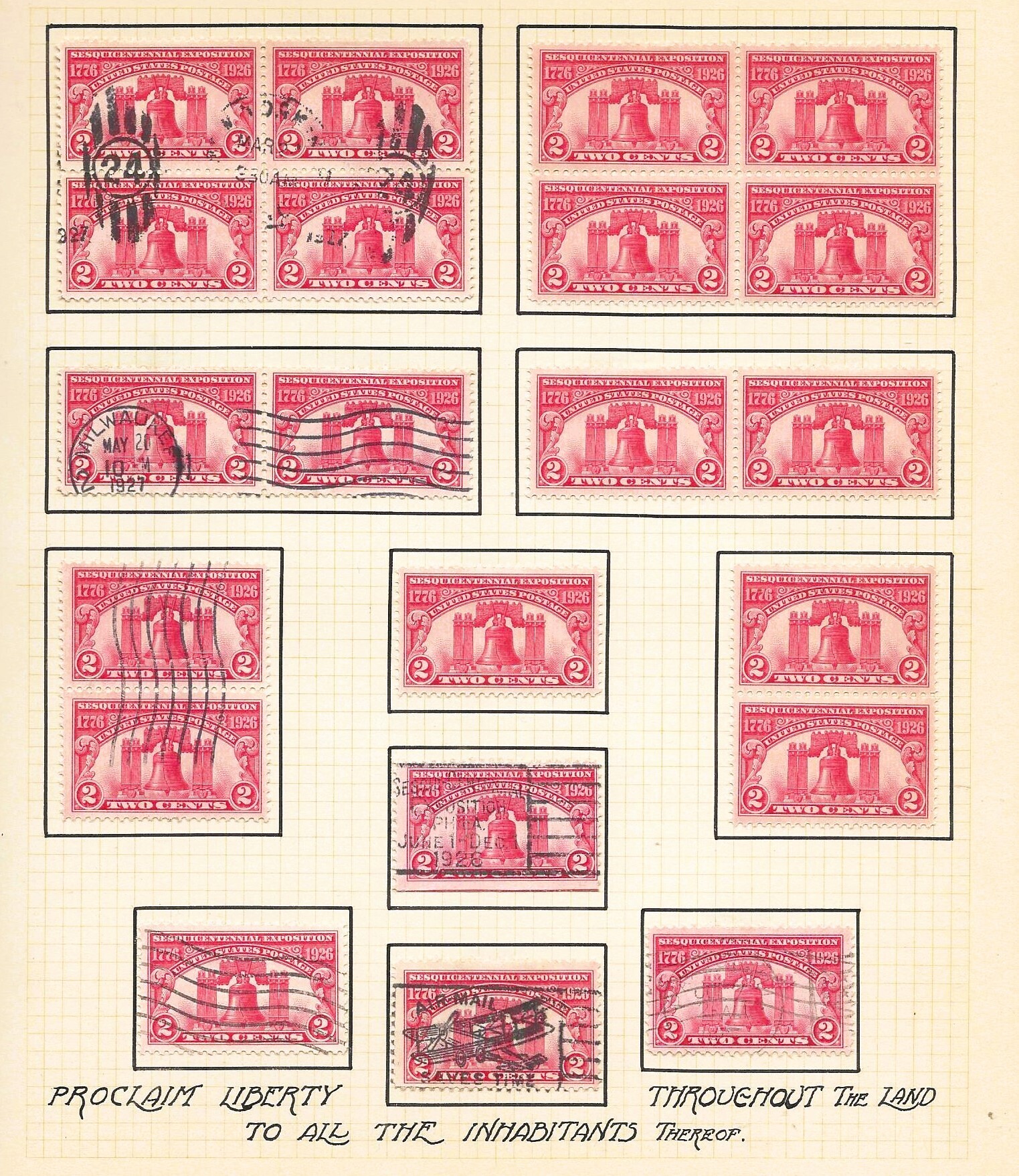 United States #627 - Expert Study and Annotation - 68 Stamps - See ...