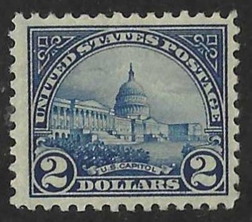 1922 $2 Definitive Capital Bldg (572) MNH XF Centering CAT $120 ...