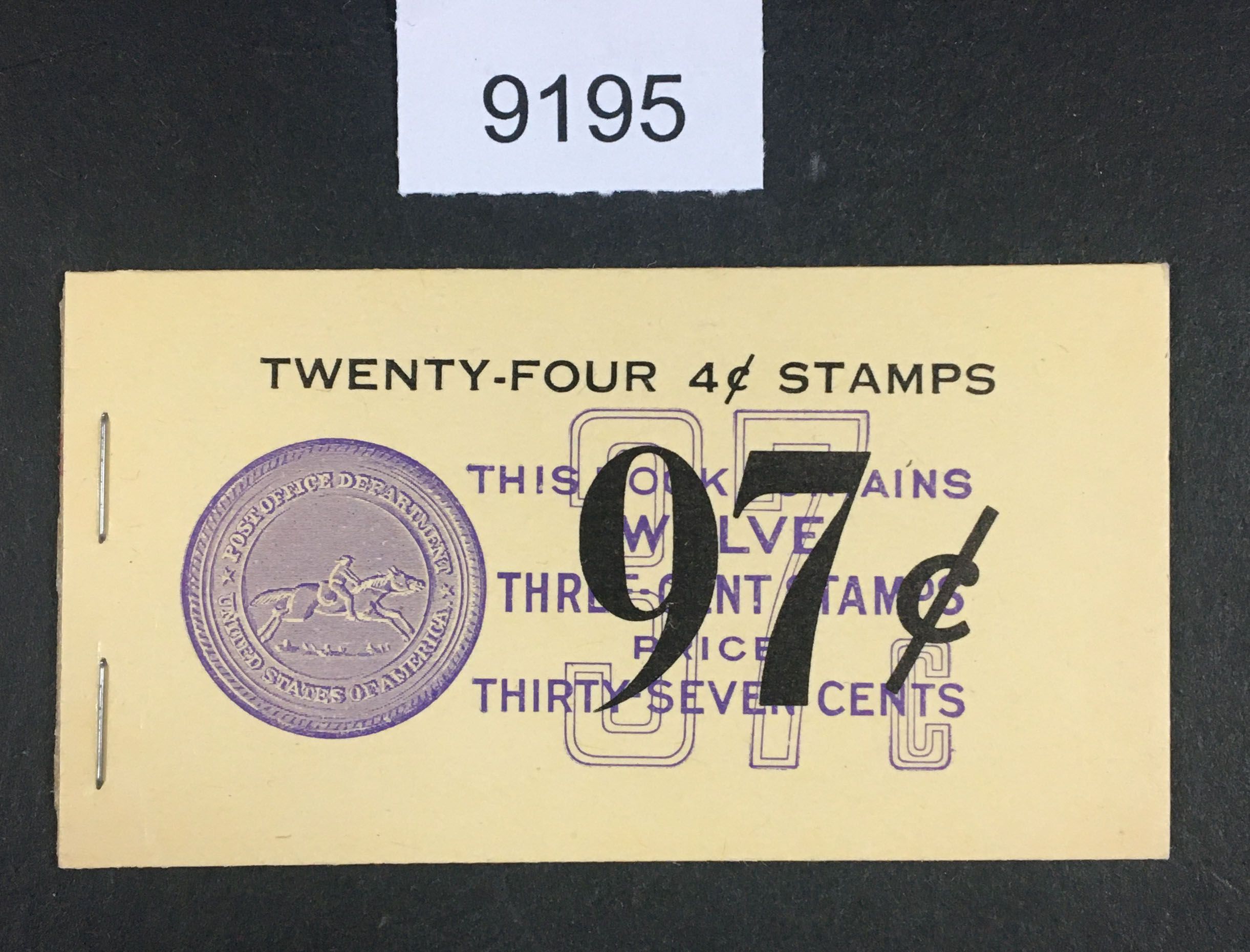 US Stamps # Bk106 Complete Unexploded Booklet $60 LOT #C 9195 | United ...