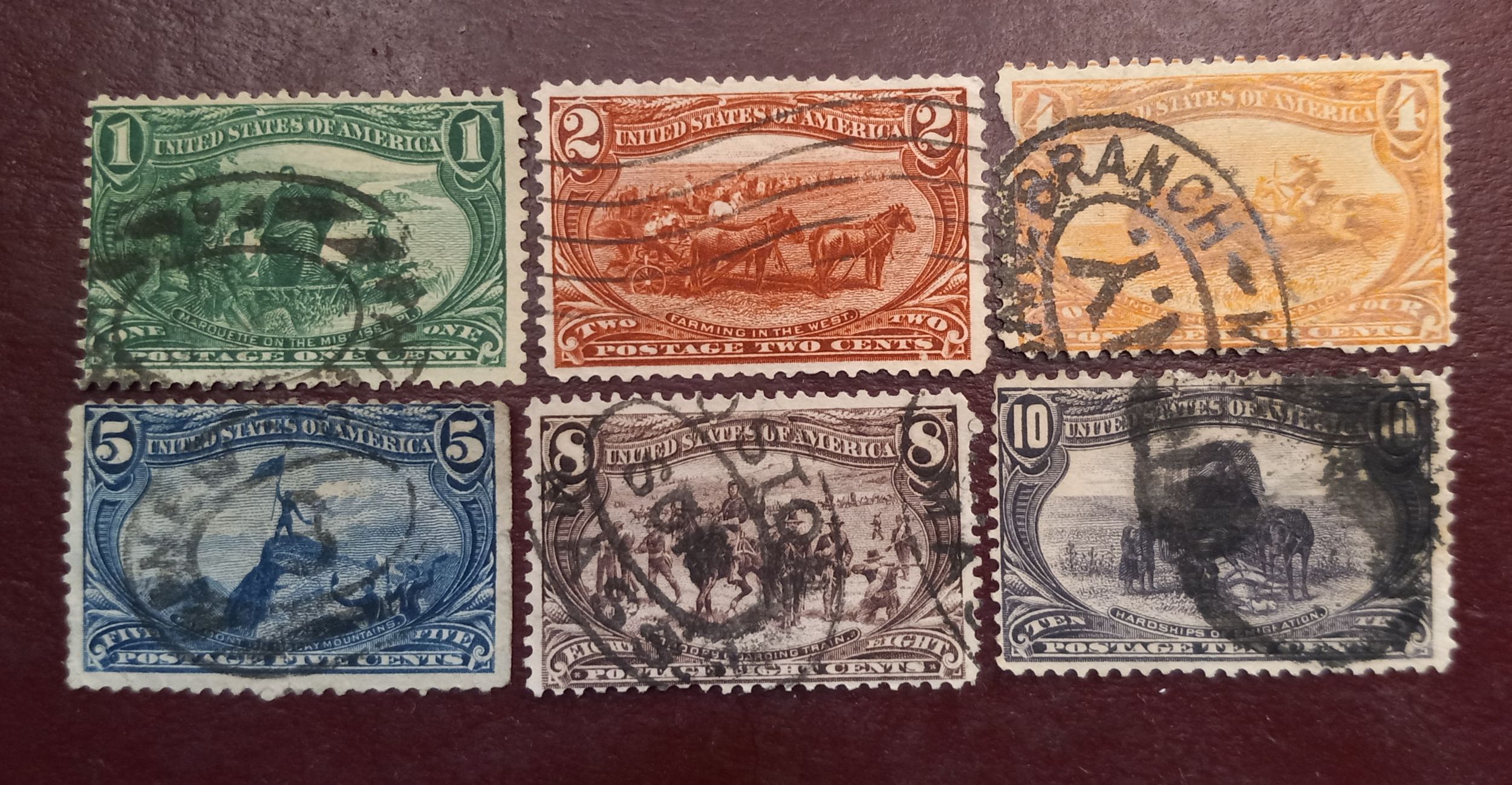 US #285-290 Used Trans Miss.Expo Incomplete Set Of Six W/Faults ...
