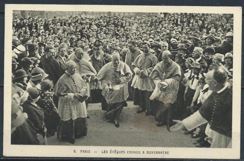 China OLD PC- Chinese Bishops Received in Montmartre Paris - French ...