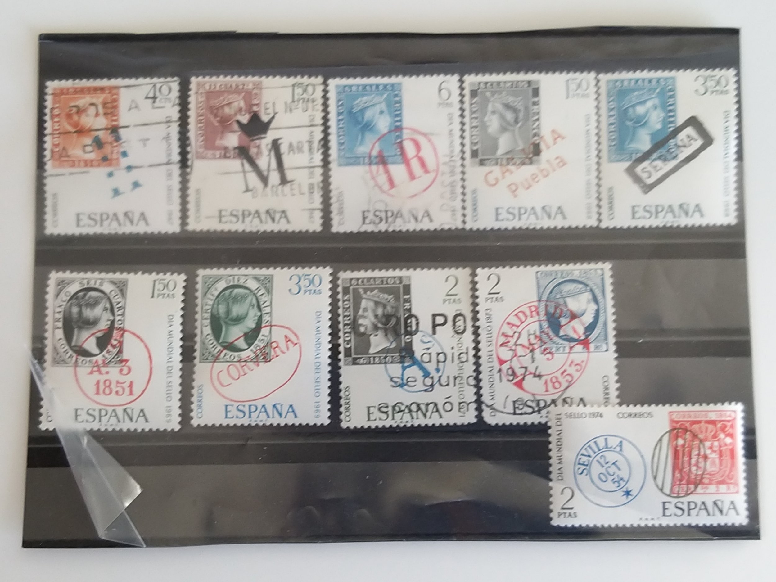 Spain 1967-1974 Dia mundial del Sello used/unused / HipStamp