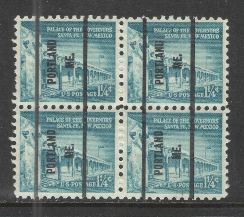 US Precancel 1960 Sc# 1031a MNH VG - Block of Portland ME. | United ...