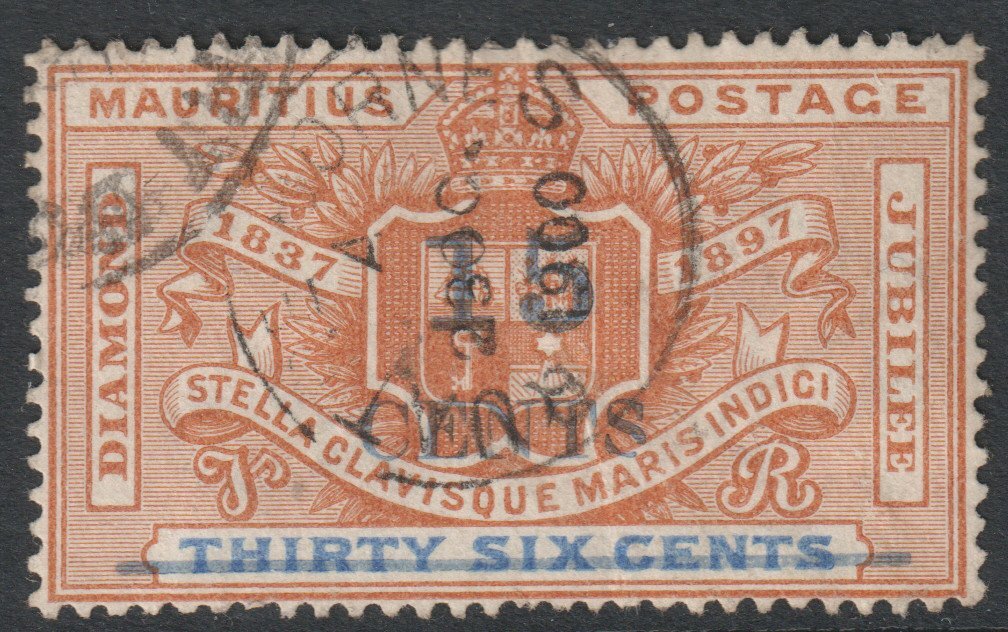 Mauritius Scott 114 - SG135, 1899 Victoria 15c on 36c used | Africa ...