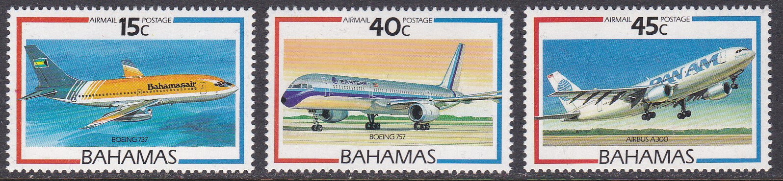 Bahamas Sc #C5-C7 MH | Caribbean - Bahamas, Air Mail Stamp / HipStamp