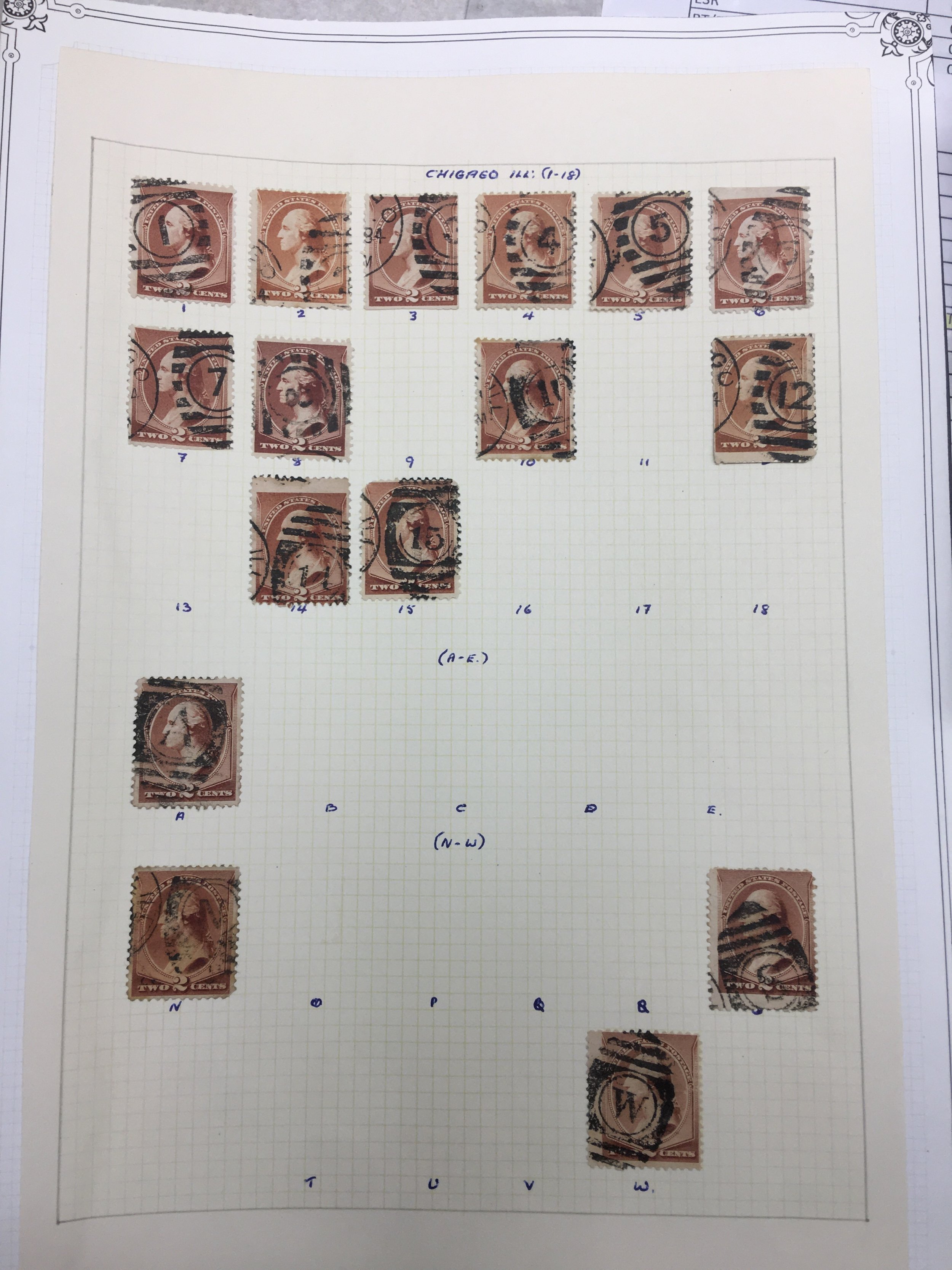 US stamp, LOT, Interesting cancel, used, Genuine, List 2805 | United ...