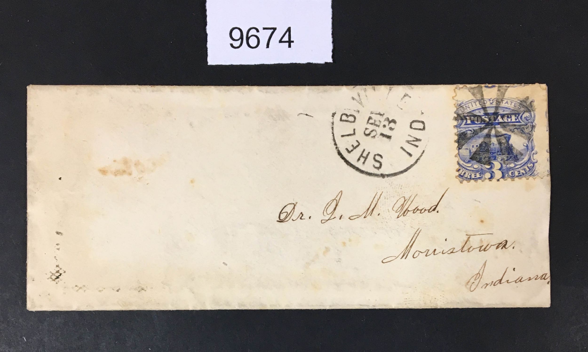 US Stamps # 114 Used on Cover to Indiana LOT #9674 | United States ...