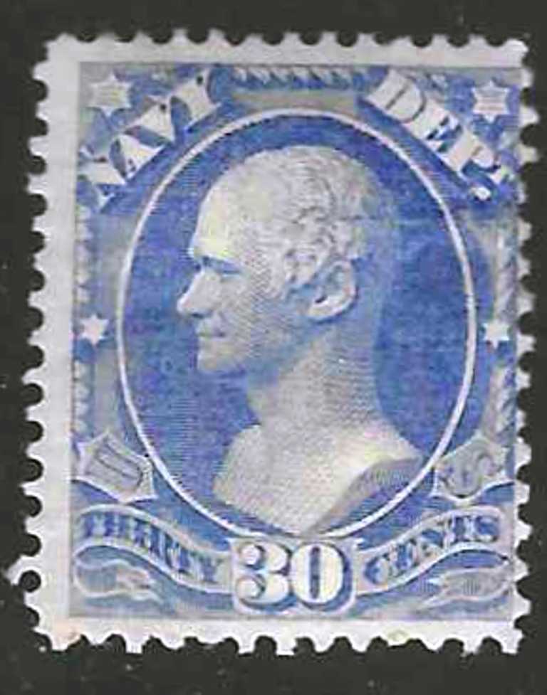 1875 30c Blue Navy Official (O44)Mint DG $350 | United States, Stamp ...