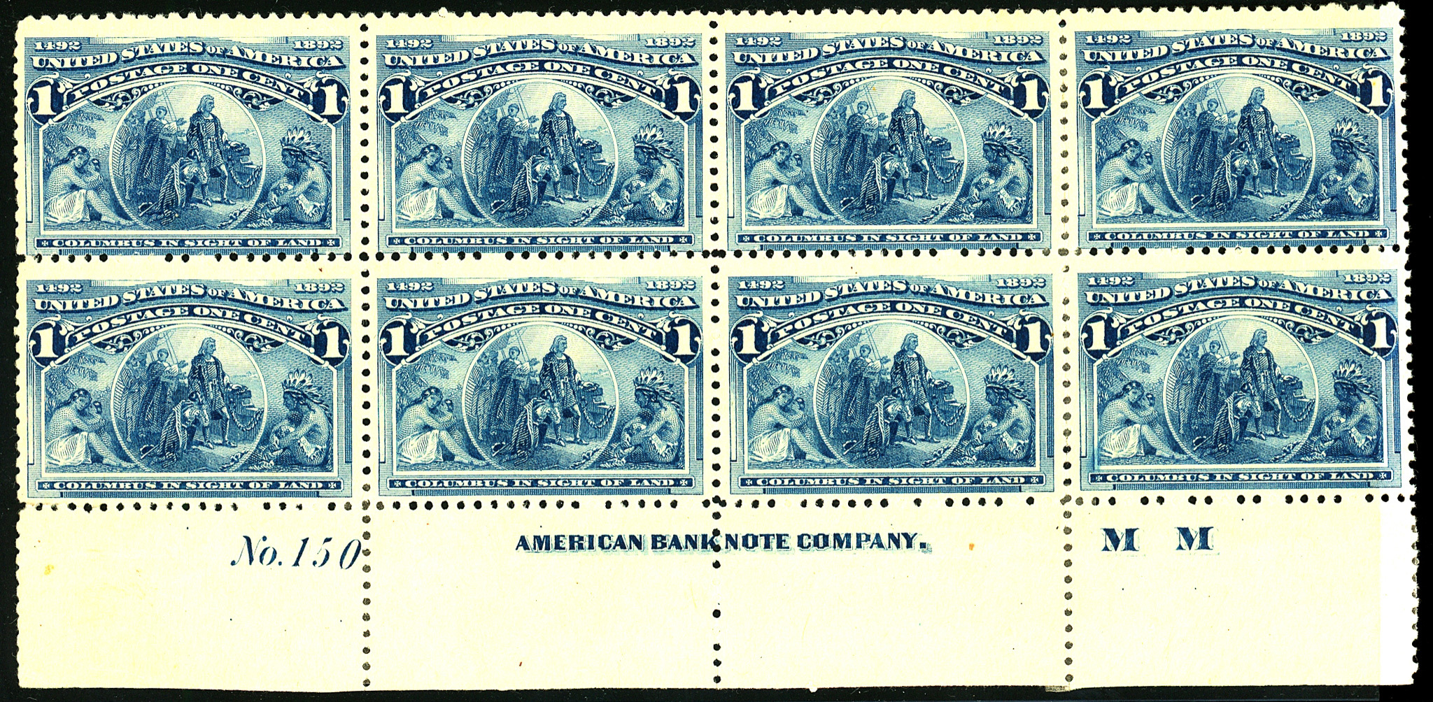 U.S. #230 Mint PL# Block of 8 OG HR/ 6 Stamps NH | United States ...