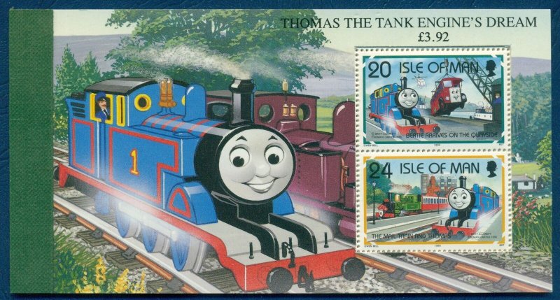 THOMAS THE TANK ENGINE: 1995 MNH Booklet w/12 Stamps - Isle of Mann ...