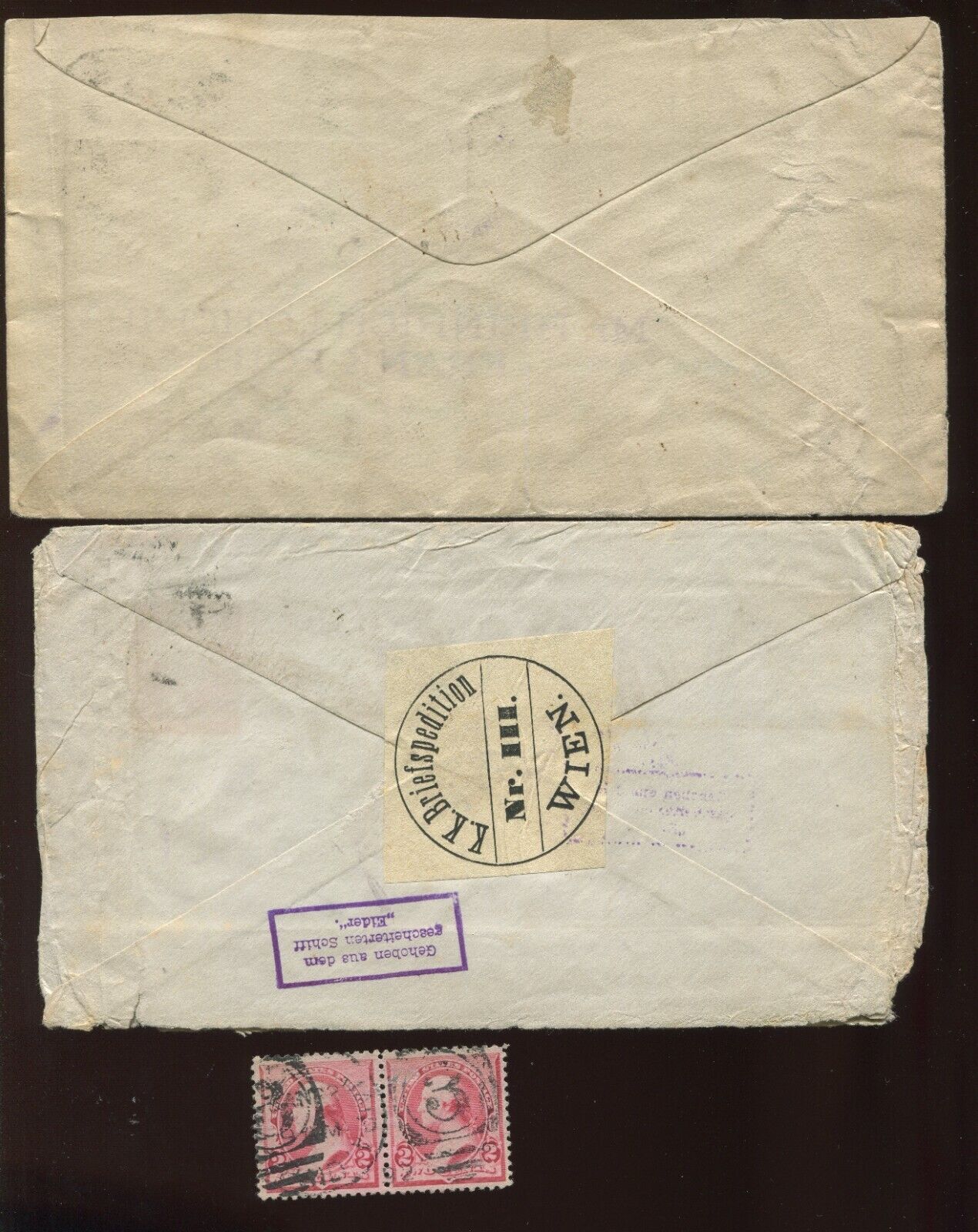 2 Covers Saved from 1892 Wreck of SS Eider with Both Markings & More ...