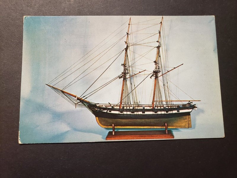 Sailing Ship Brig TRUXTON Naval Unused Postcard | United States, Stamp ...