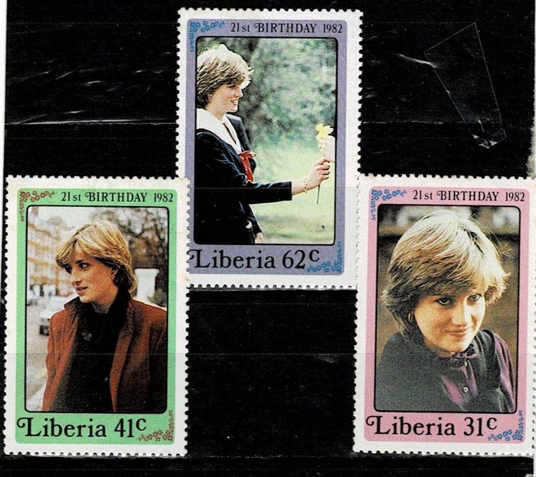 Liberia 1982 21st Birthday of HRH Princess Diana MNH | Africa - Liberia ...