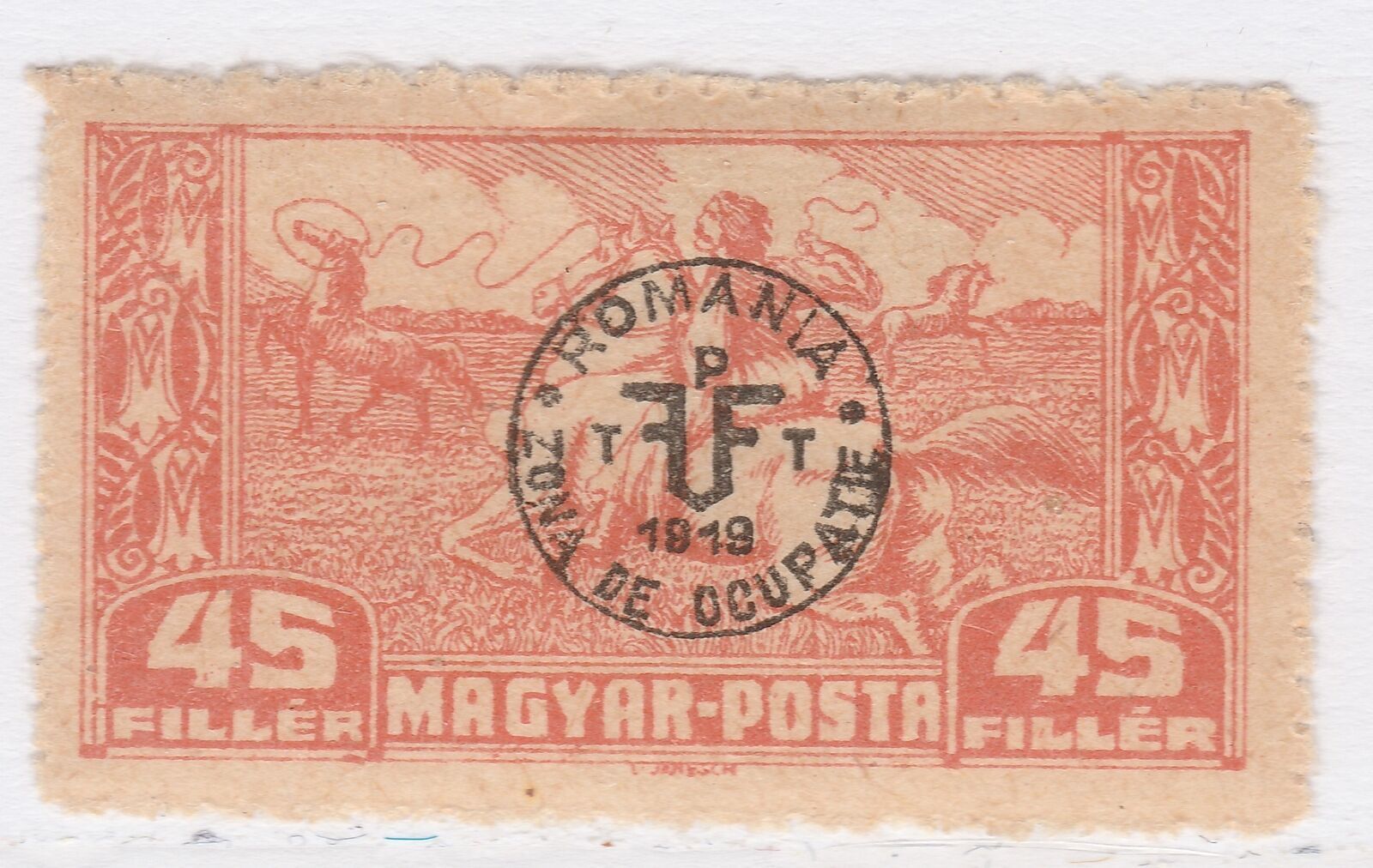 Hungary Romanian Occupation DEBRECEN Issue 1919 Normal Paper 45 MH ...