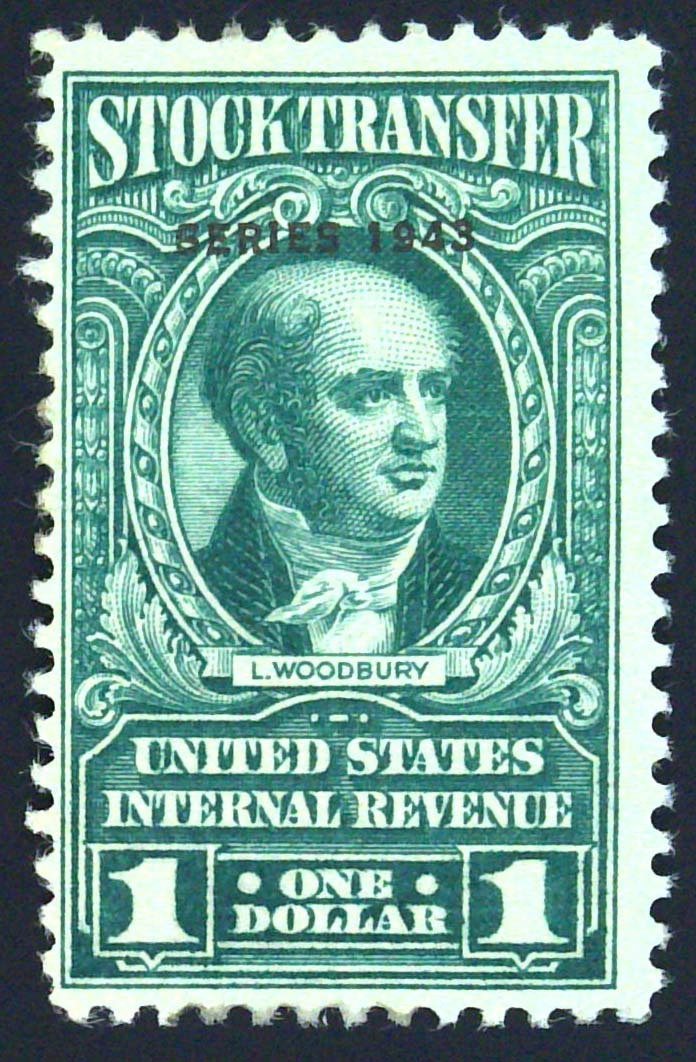 Scott #RD150 - $1 Bright Green - Stock Transfer Stamps - OG - 1943 ...
