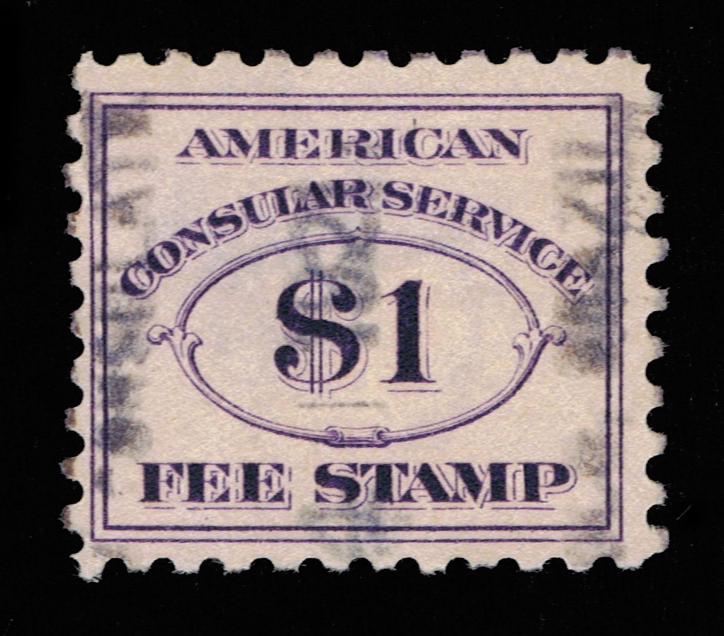 Exceptional Genuine #Rk10 Vf-Xf Used 1906 Dark Violet Consular Service ...