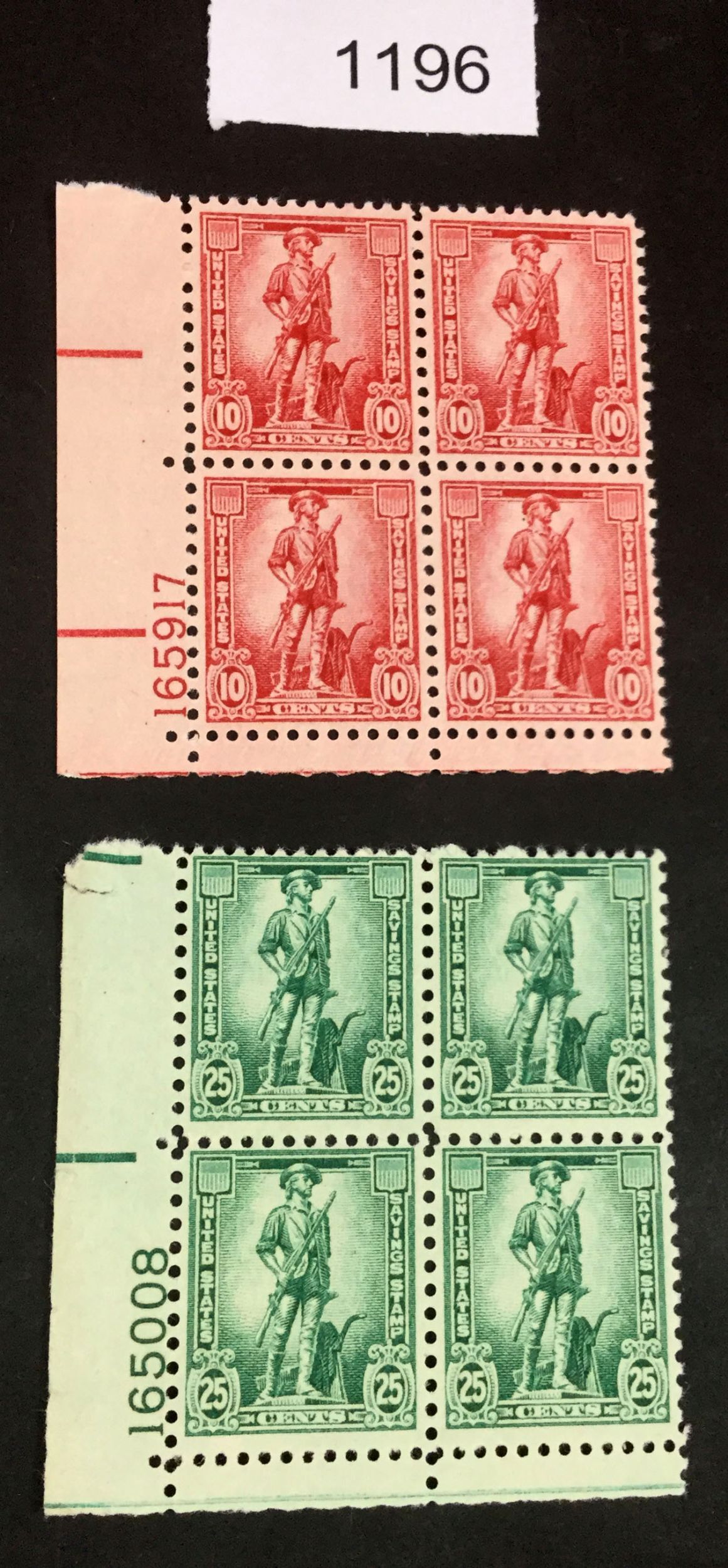 US Stamps #S1-S2 Mint OG H/NH LOT #1196 | United States, Back of Book ...