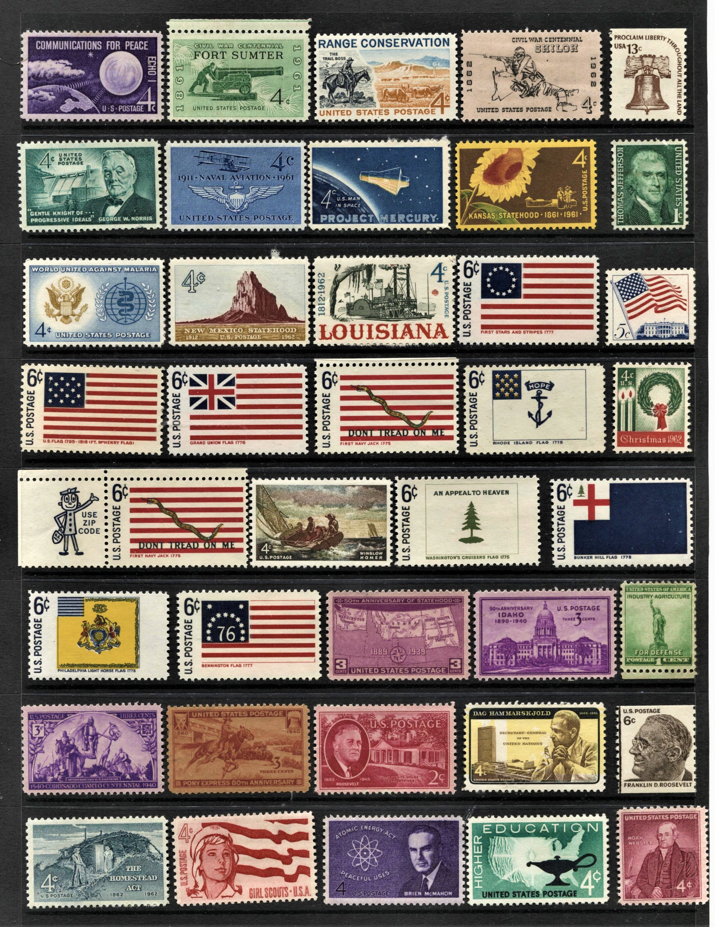 STAMP STATION PERTH - United States #Selection of Mint Stamps ...