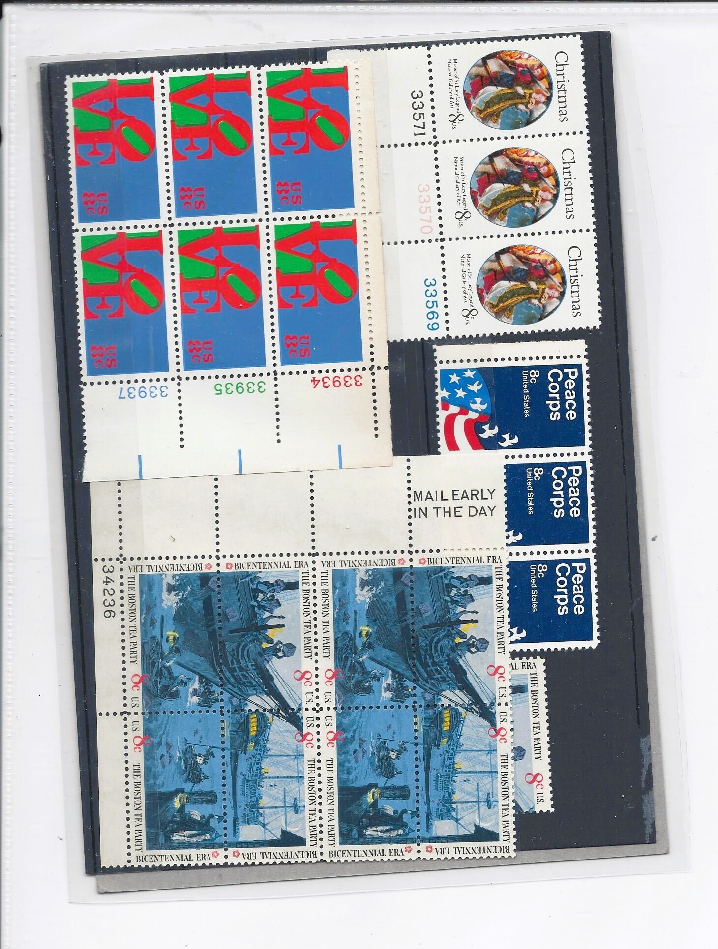 US - Binder w/44 Pages containin 642 OGNH stamps 4-cent to 32-cent ...