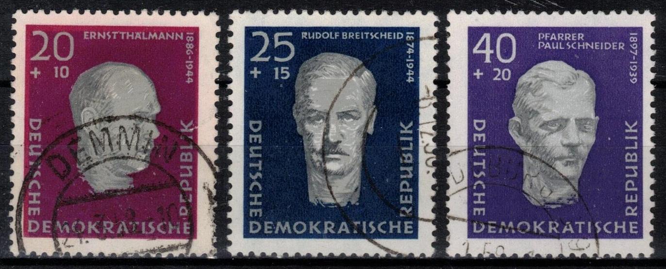 Germany - DDR - Semi Postal - Scott B33-B35 | Europe - Germany ...