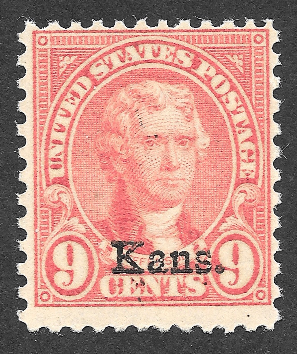 MNH 1929 Scott #667** 9c "Kans" Overprint Stamp | United States ...