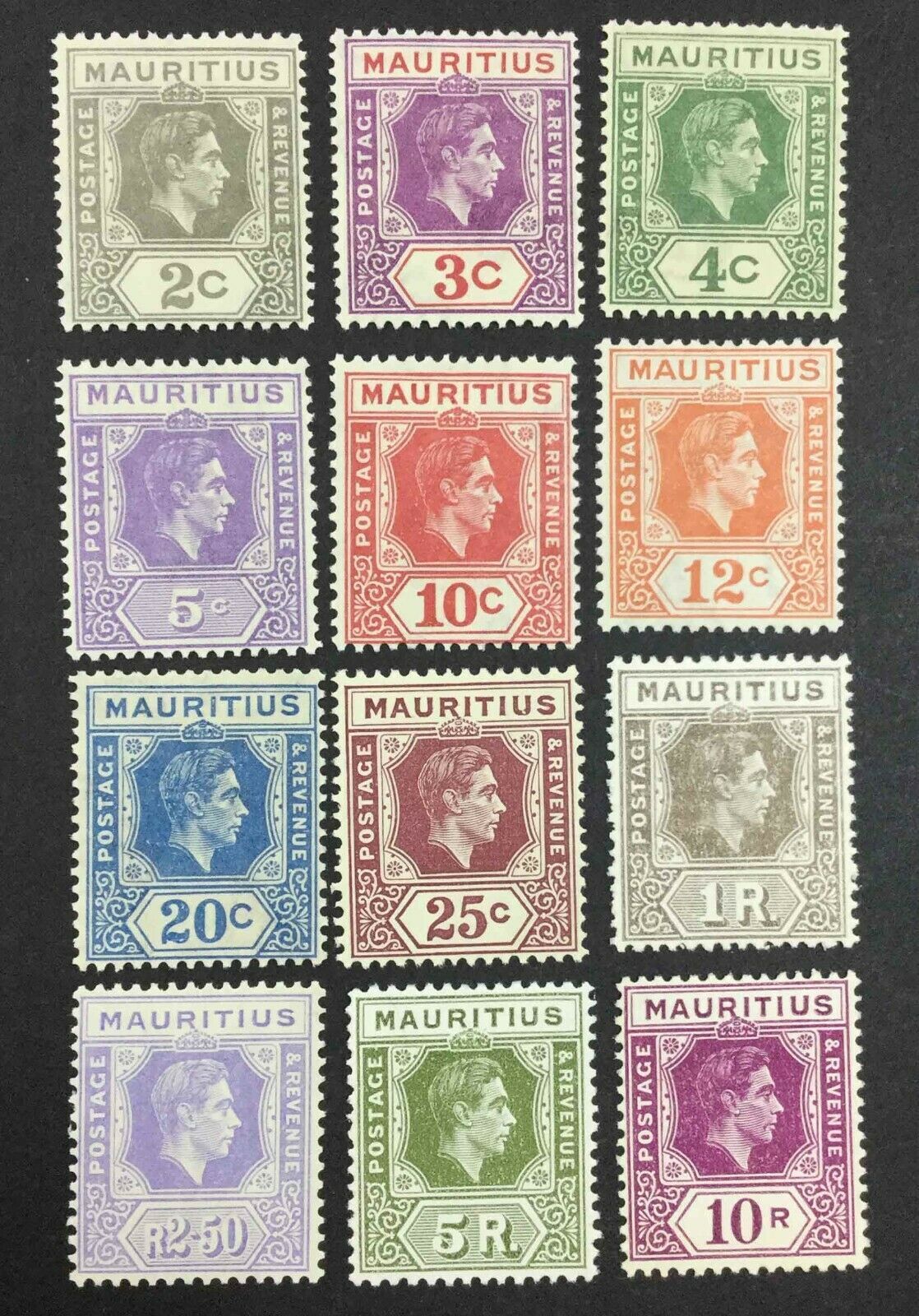 Mauritius SG #252-263 Chalky Mint OG H £300 LOT #64102 | Africa ...