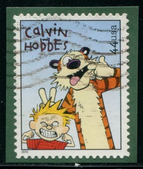 4468 US 44c Calvin & Hobbes SA, used on paper | United States, General ...