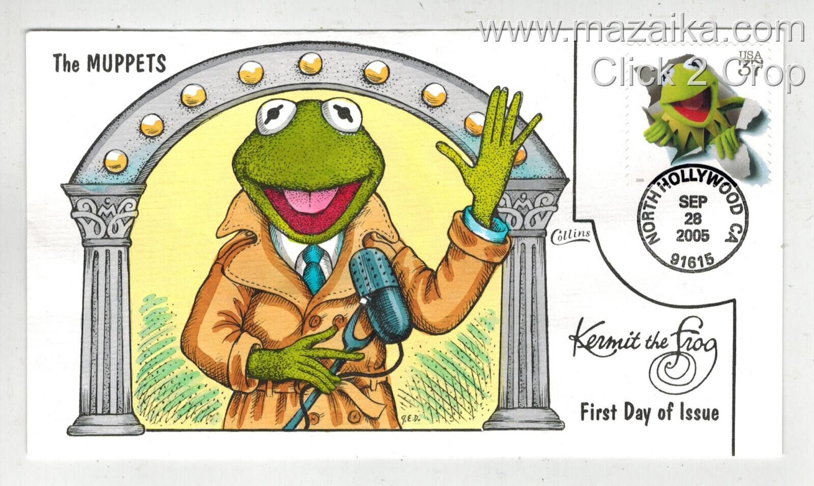 2005 Collins Handpainted JIM Henson & the Muppets Kermit the Frog ...