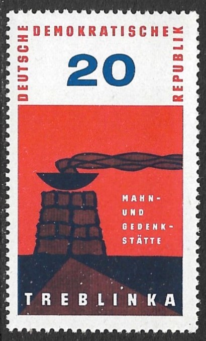 EAST GERMANY DDR 1963 Monument at Treblinka Poland Issue Sc 660 MNH ...