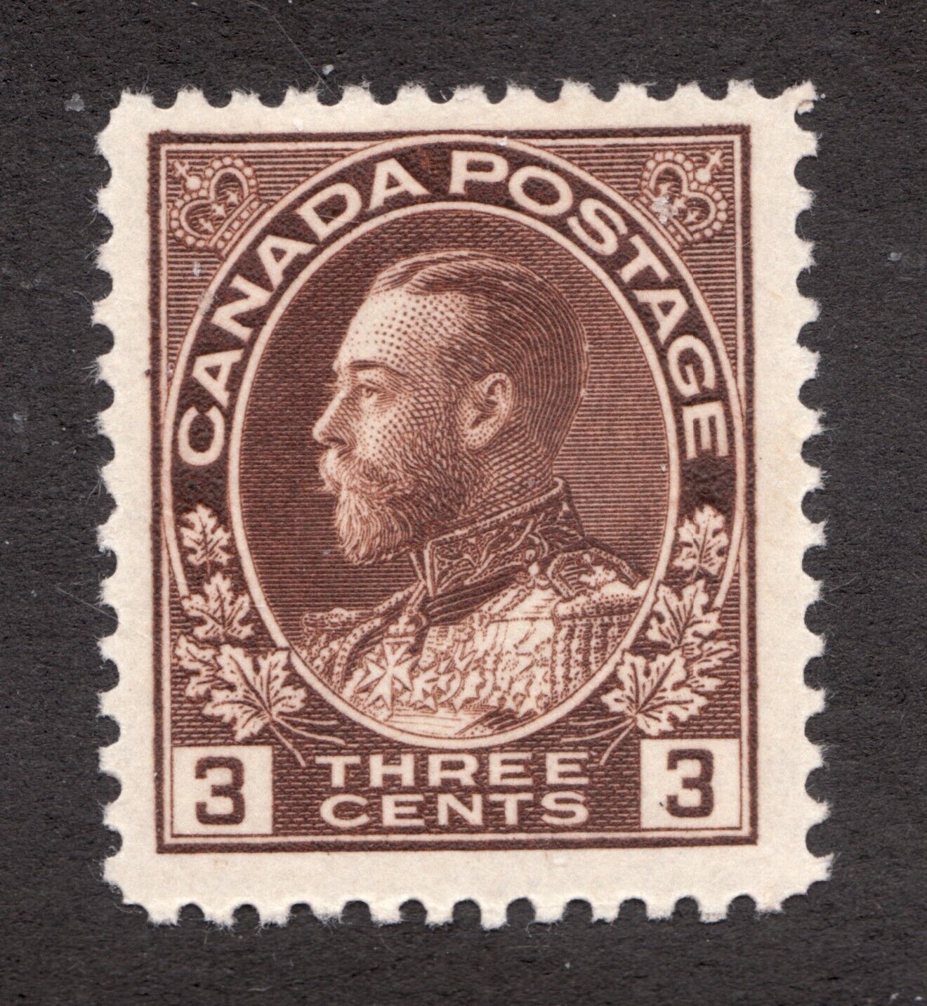 #108c Dry Print type - Canada - 3¢ - 1923 - Admiral - MH - est$25 ...