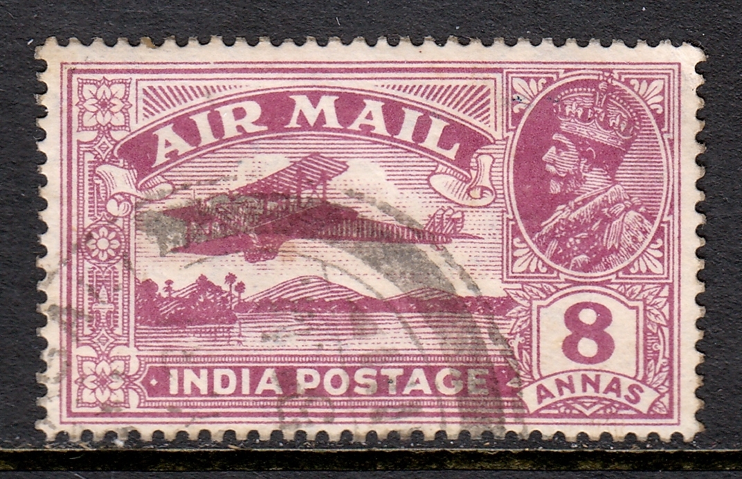 India - Scott #C5 - Used - Vert. crease at right, remnant gum - SCV $5. ...