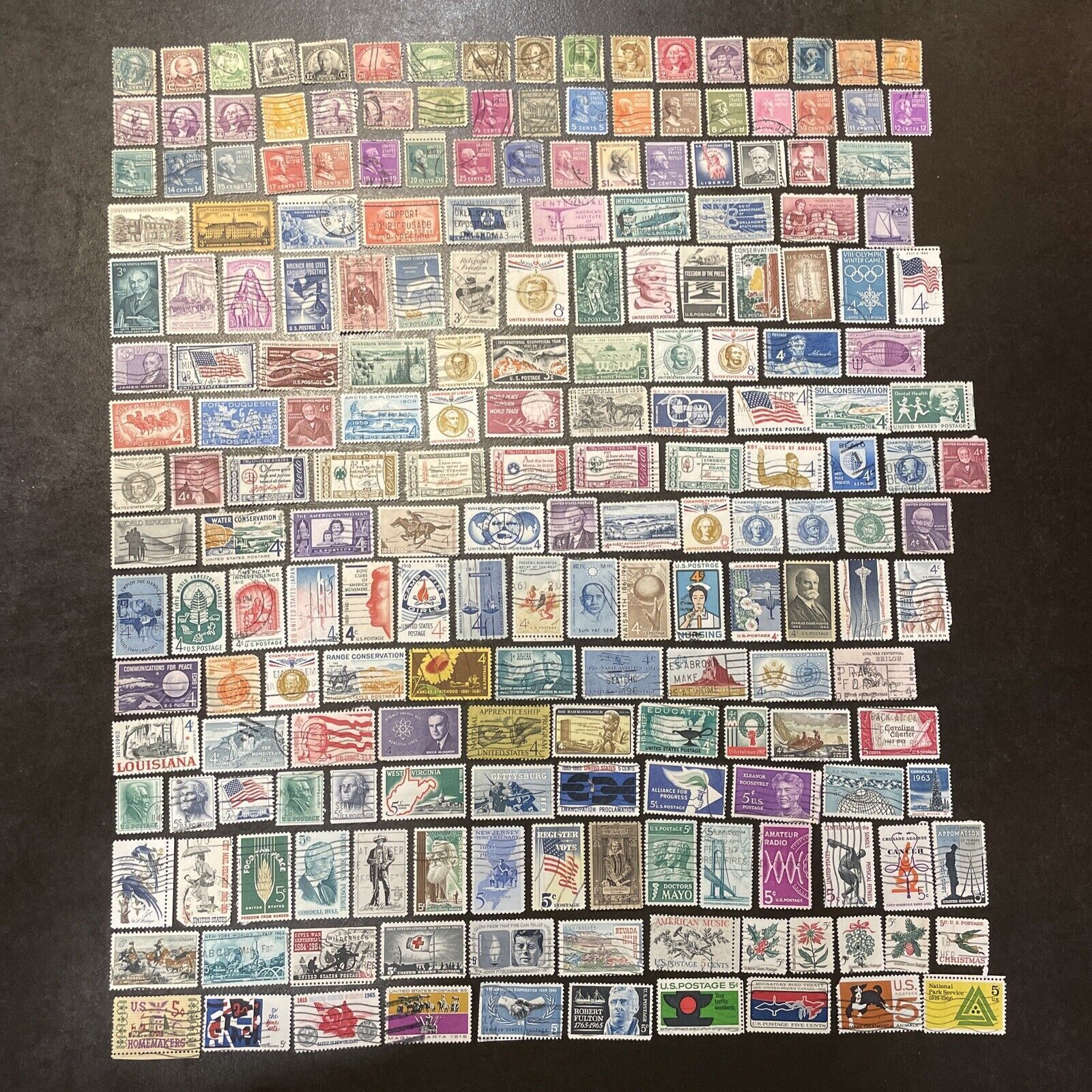 1935-1983 US Stamp Starter Collection 630 All Different Used Crafting ...