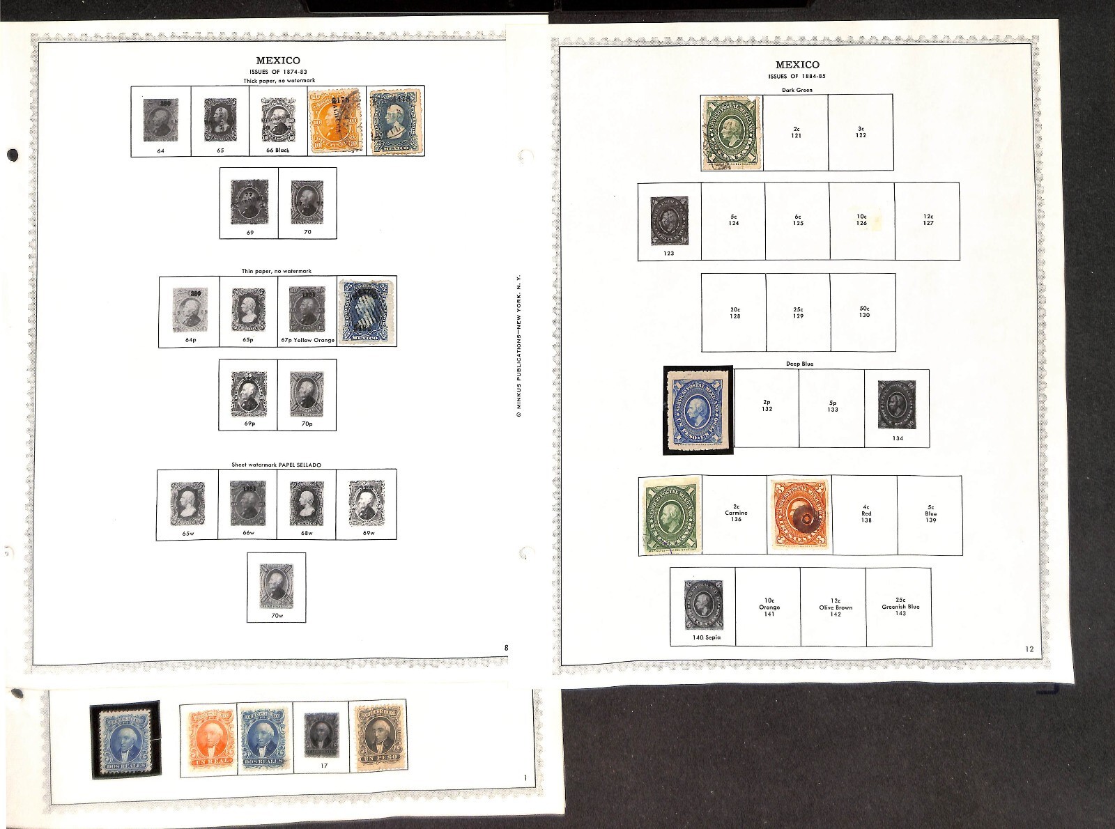 Mexico Stamp Collection in Minkus Specialty Album, 1856-1982, 125 ...
