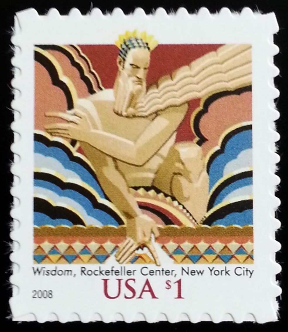 2008 $1 Wisdom, Rockefeller Center, New York City Scott 3766a Mint F/VF ...