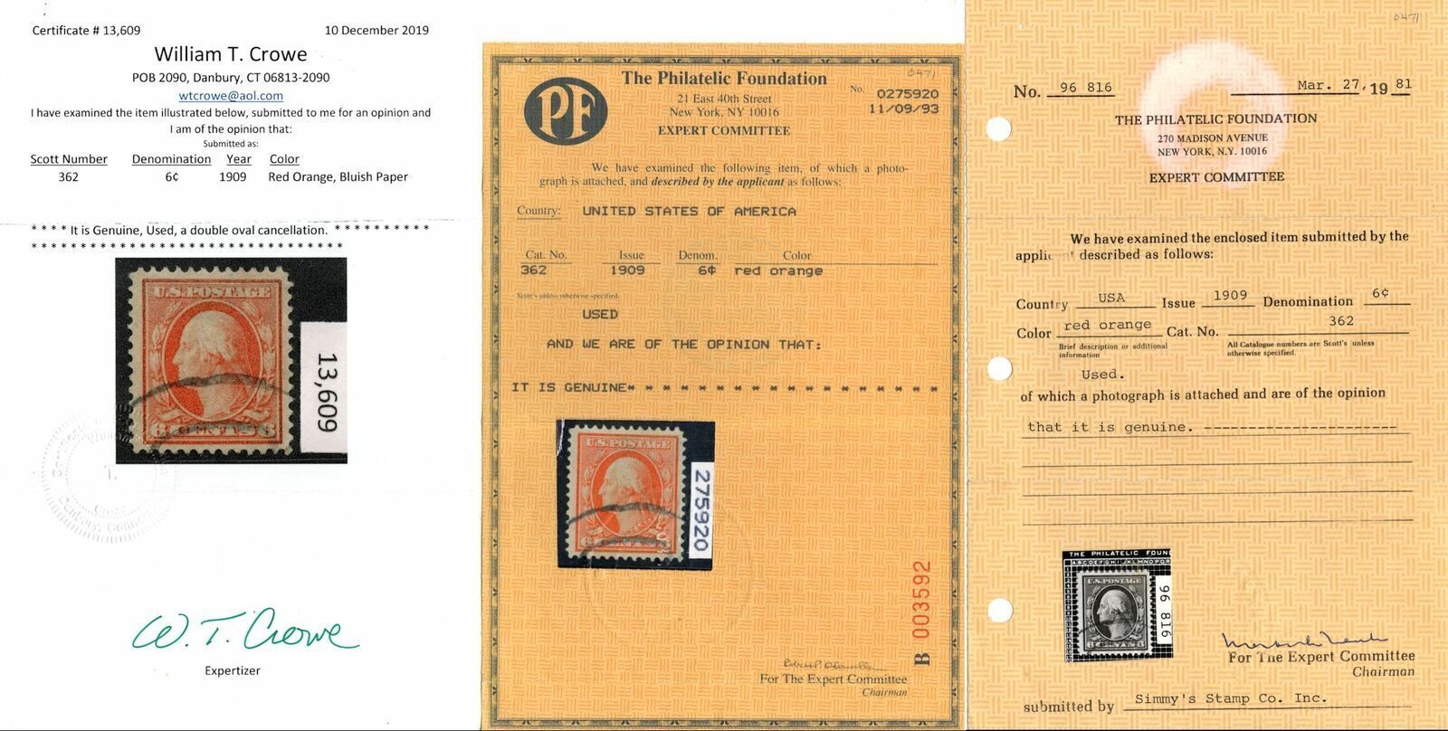 362 XF JUMBO, w/CROWE (12/19) and PF (11/93, ..MORE.. guu385 | United ...