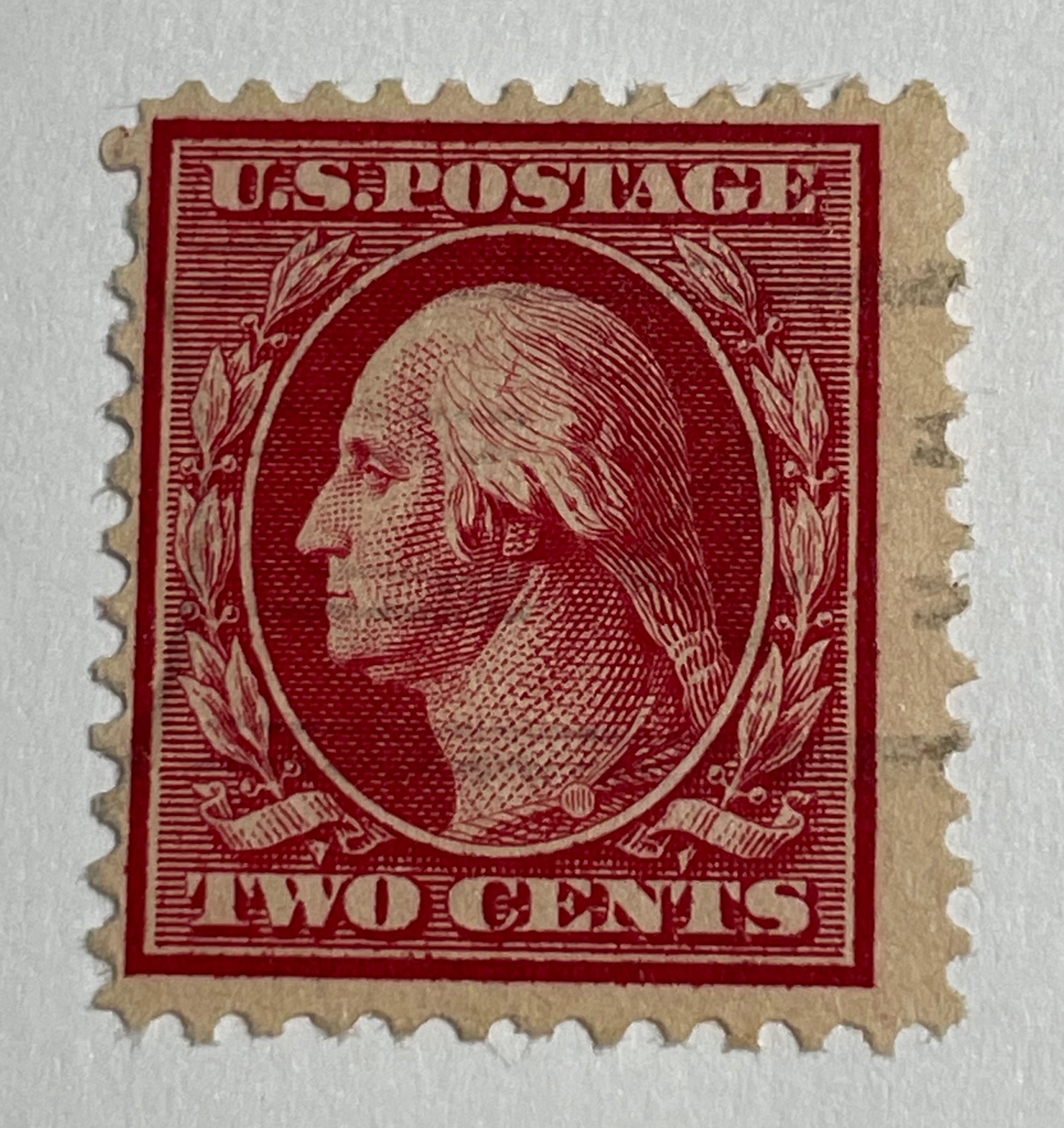 #375 1910 2 cent George Washington (perf 12) stamp | United States ...