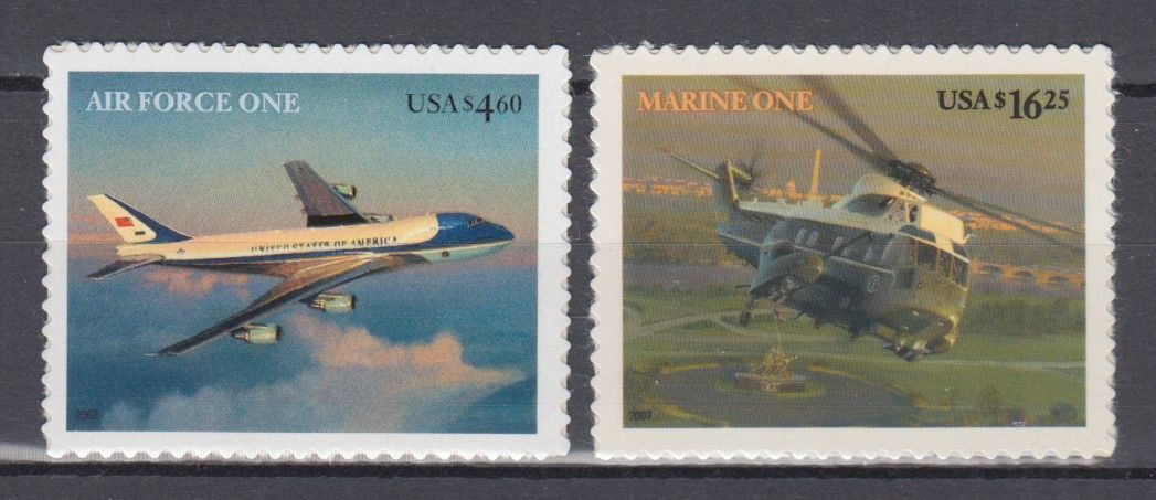 (F) USA #4144-4145 Air Force One & Marine One Priority & Express MNH ...