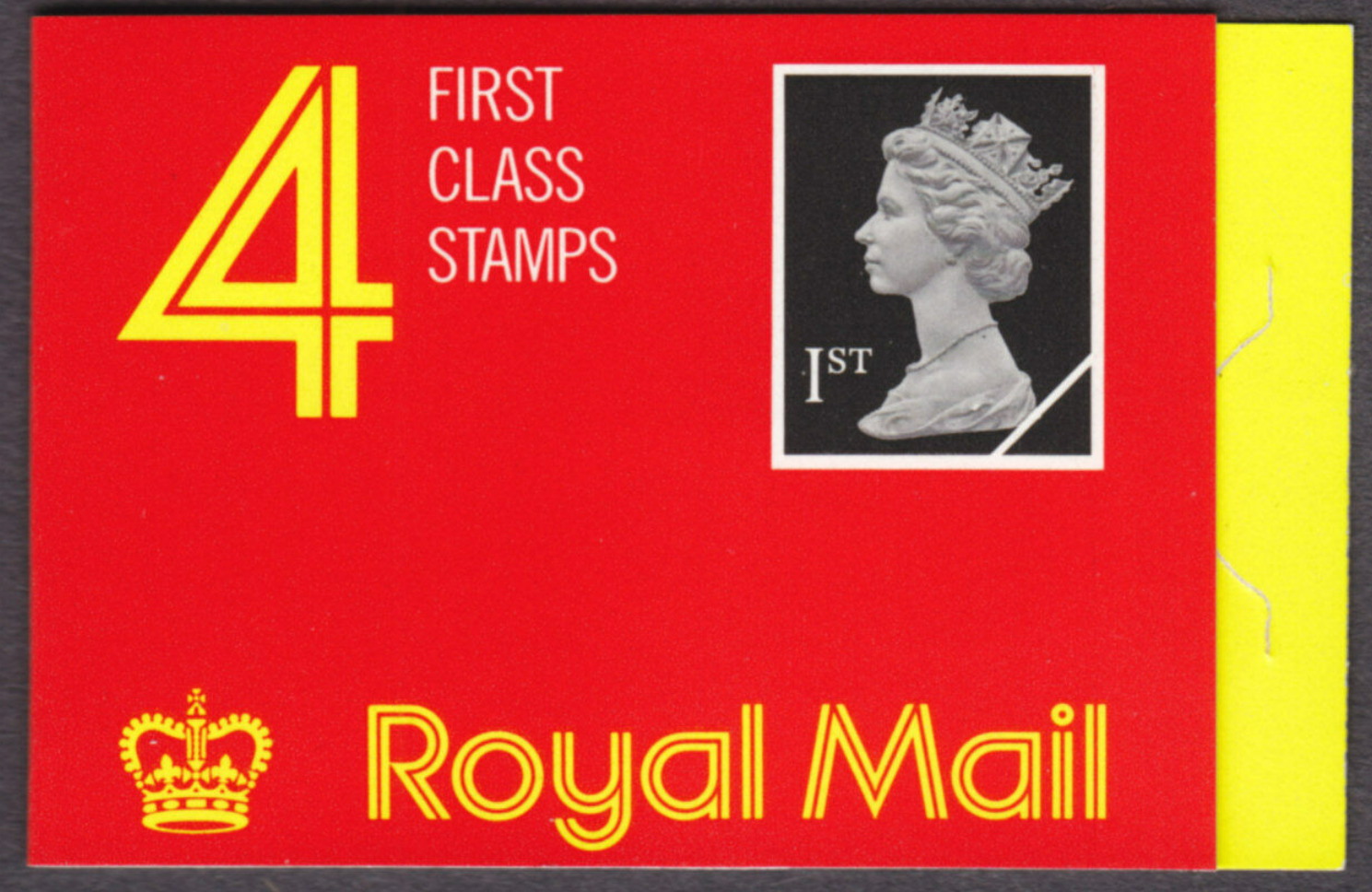 HB1 4 x 1st Class Stamps Barcode booklet - complete - Cylinder W1W1 ...