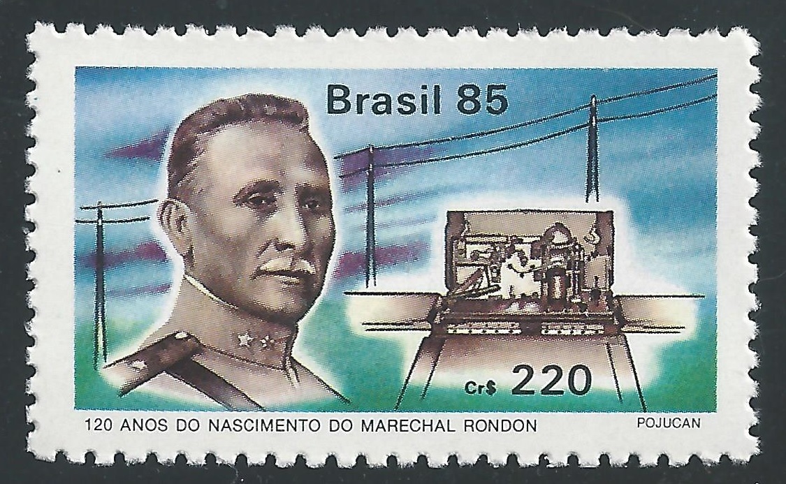 Brazil #1996 220cr Marshal Rondon, 120th Birth Anniversary | Central ...