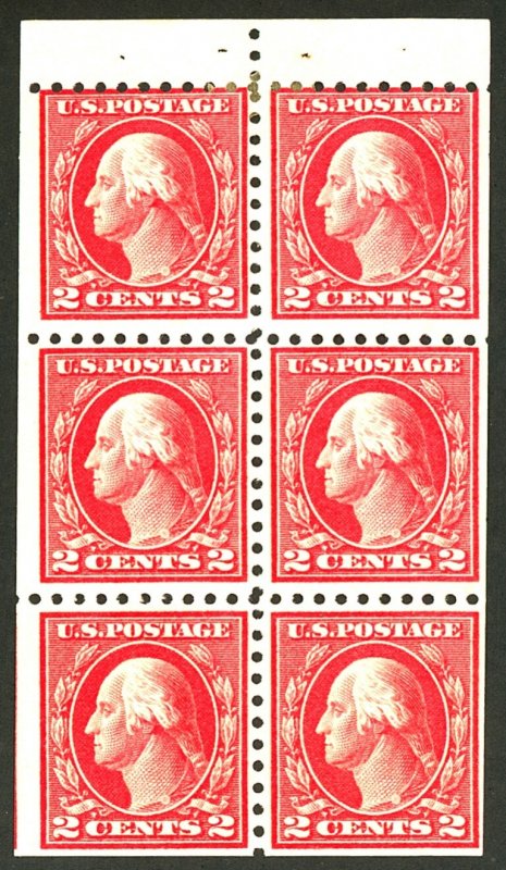 U.S. #425 Mint Booklet Pane of 6 OG HR | United States, General Issue ...