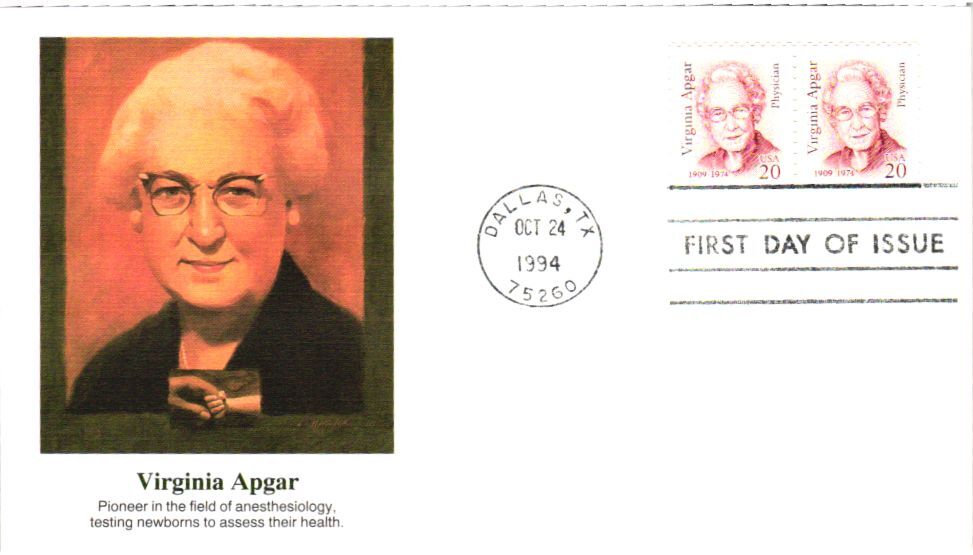 #2179 Virginia Apgar - Fleetwood Cachet | United States, General Issue ...