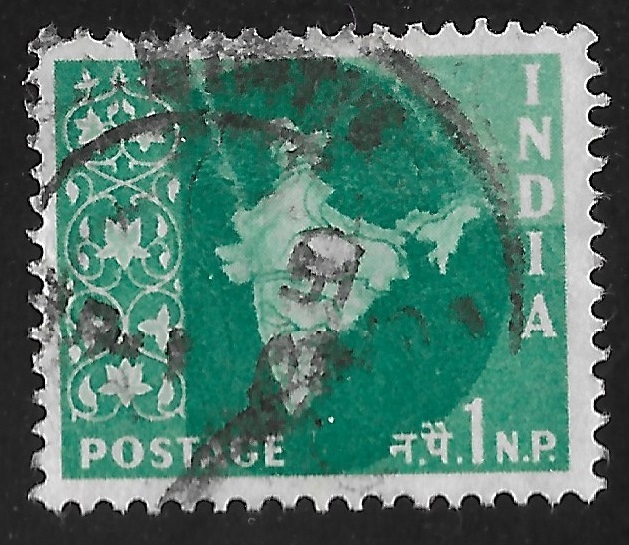 India #275 1np Map of India | Asia - India, General Issue Stamp / HipStamp