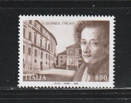 Italy 2222 Set MNH Giacom Leopardi, Poet | Europe - Italy, General ...